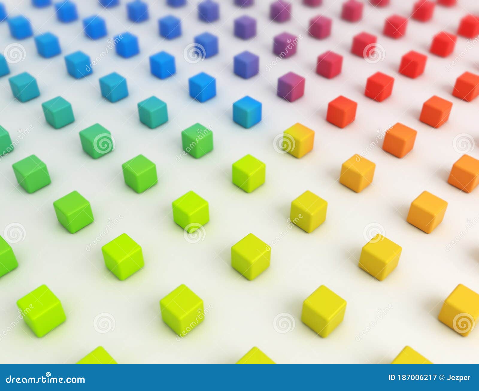 Multi Color 3d Cubes Abstract Design Background Stock Illustration ...