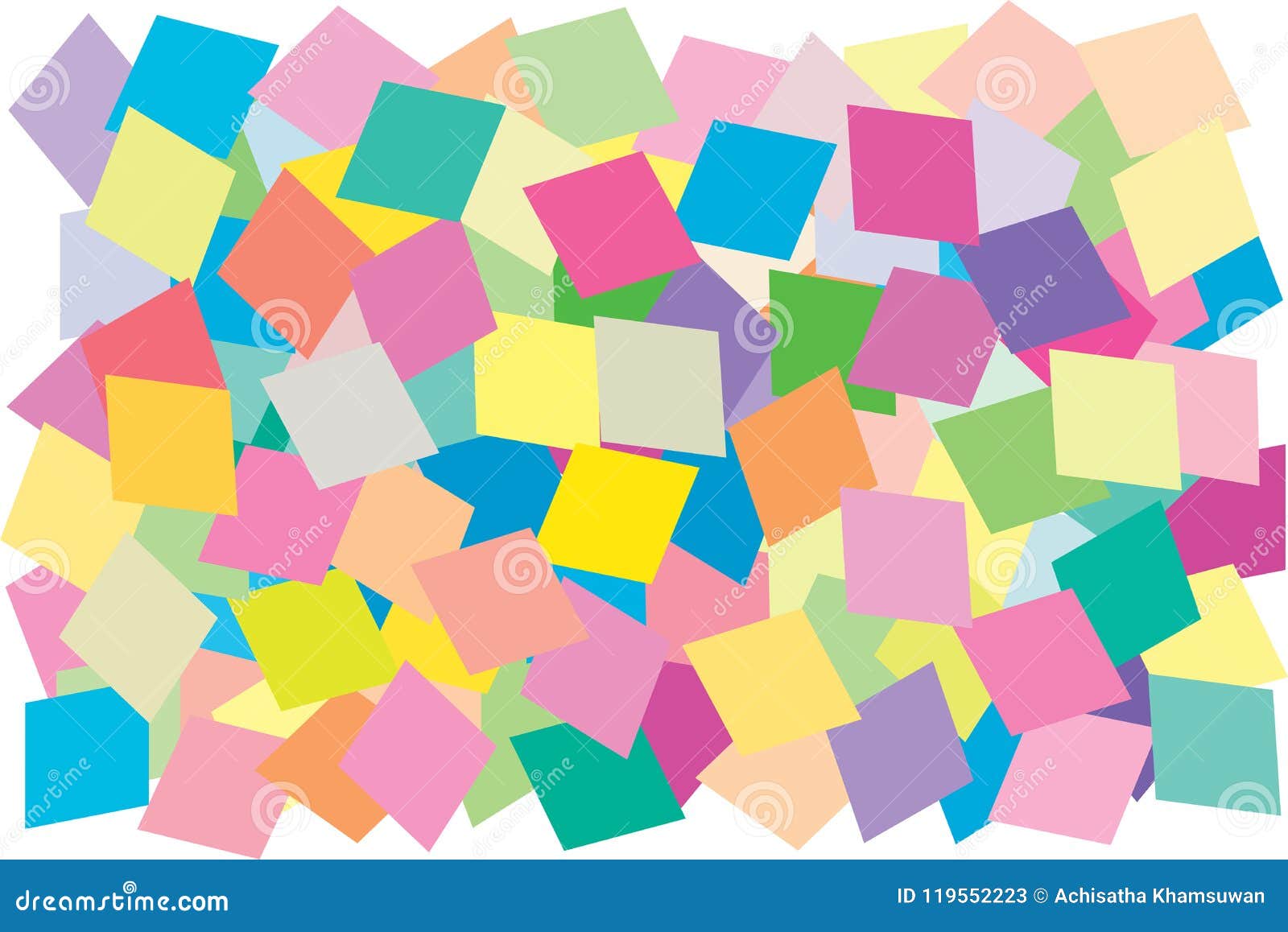 Multi Color of Diamond Card Shape Put Overlap To Pattern. Colorful of ...