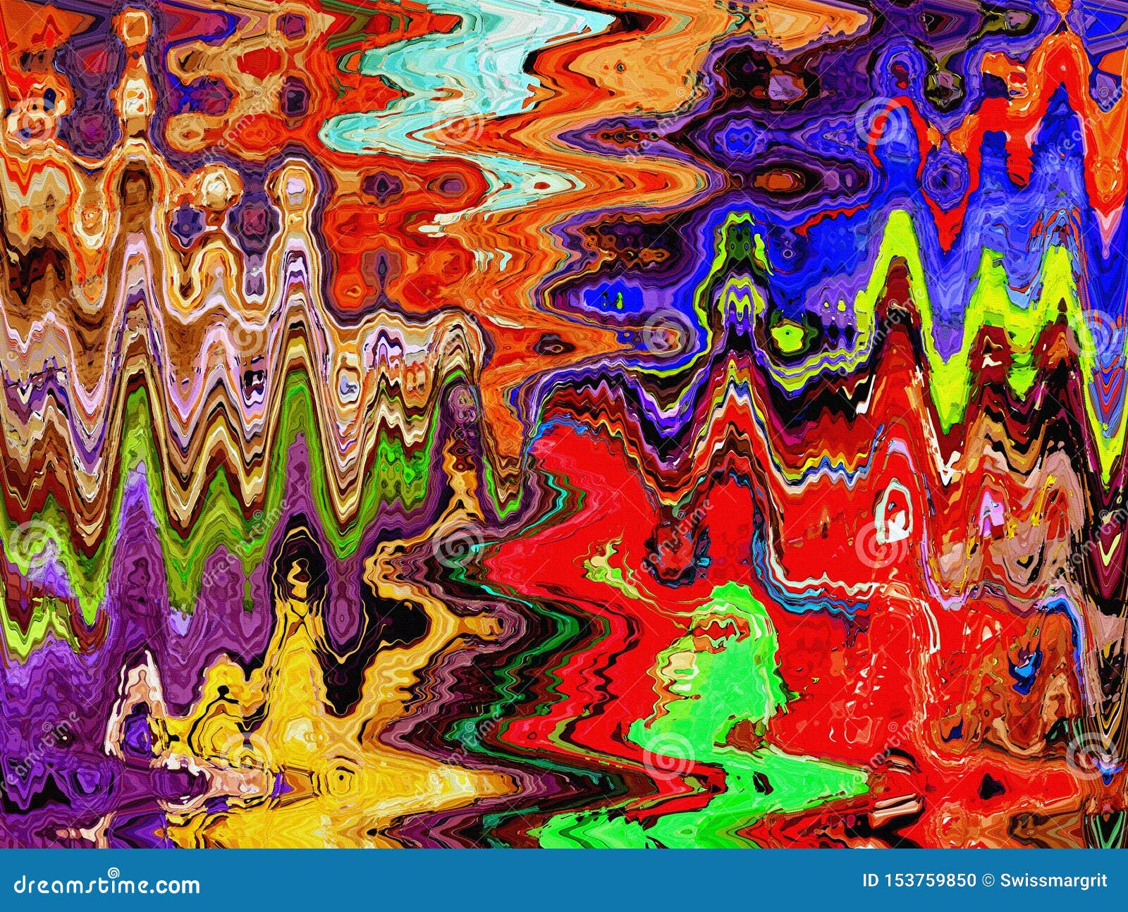 Multi color digital waves stock illustration. Illustration of shape ...