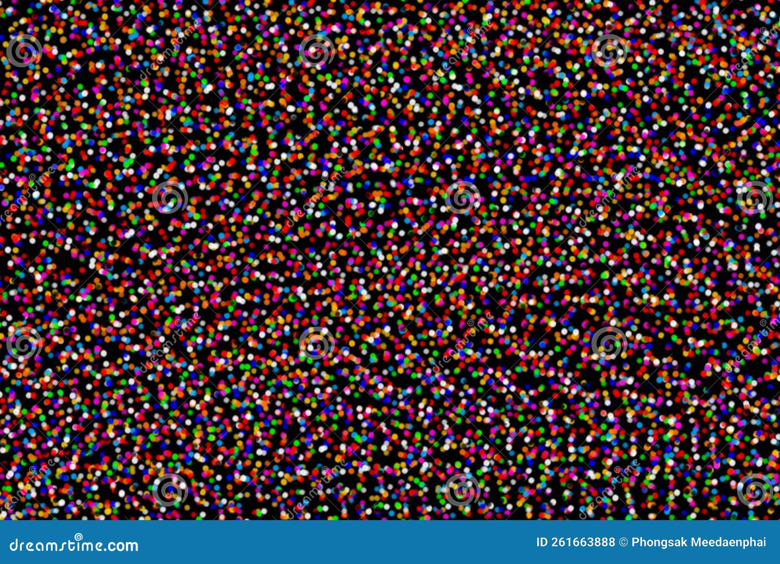 Multi Color of Dot or Point on the Dark or Black Background. Stock ...