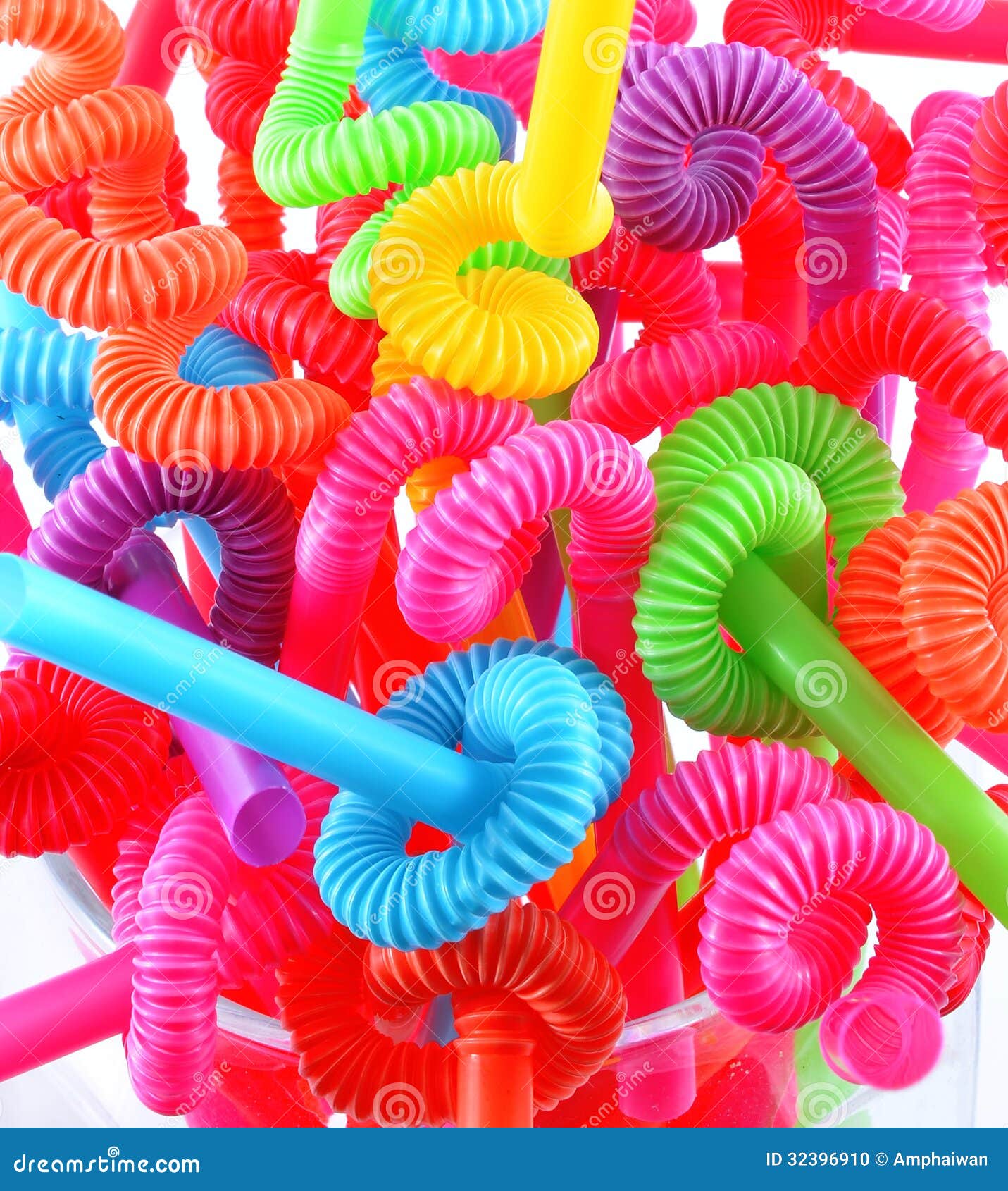 Multi Color Flexible Straws Stock Photo - Image of light, plastic: 32396910