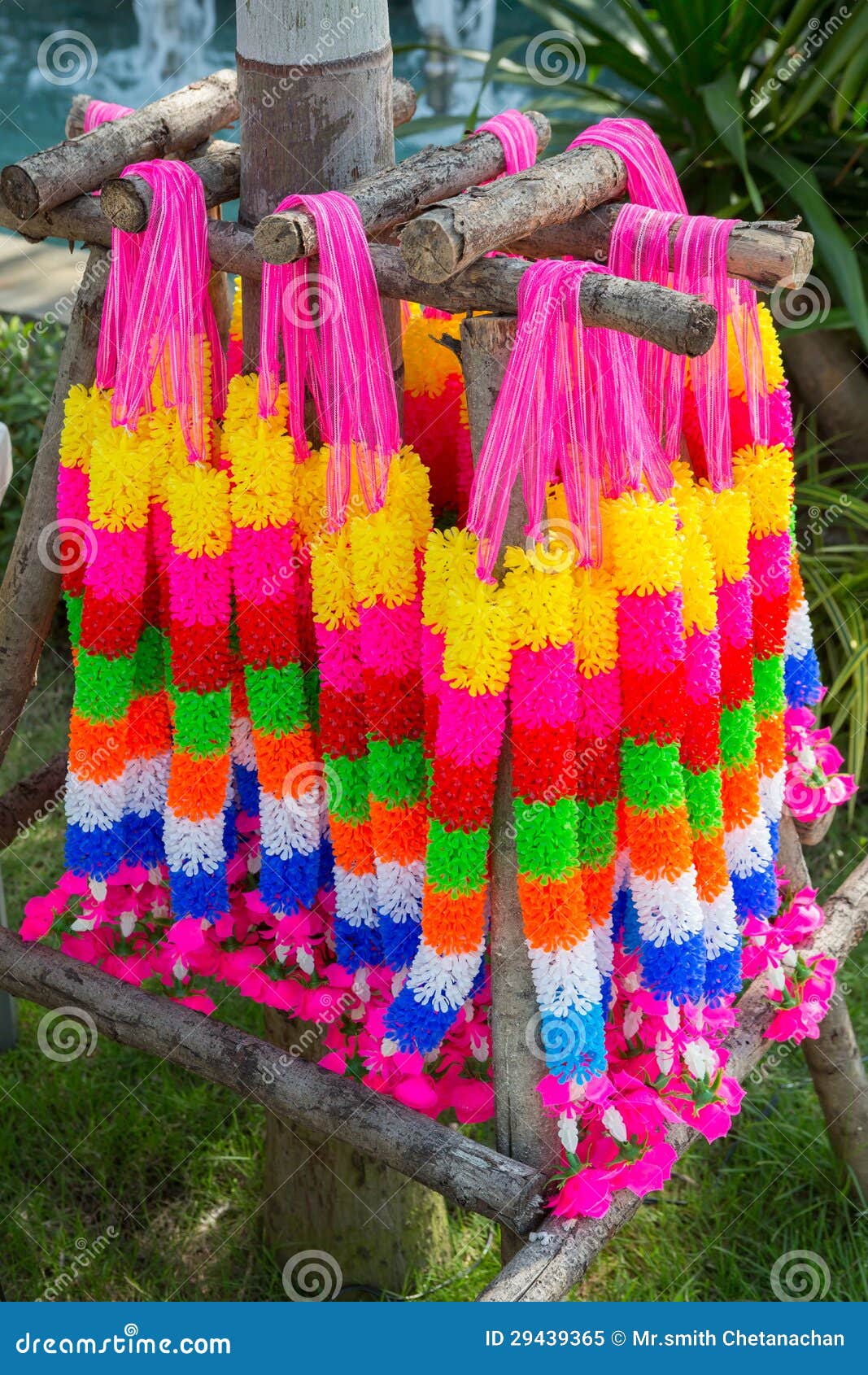 Multi color garland stock image. Image of floral, pine - 29439365