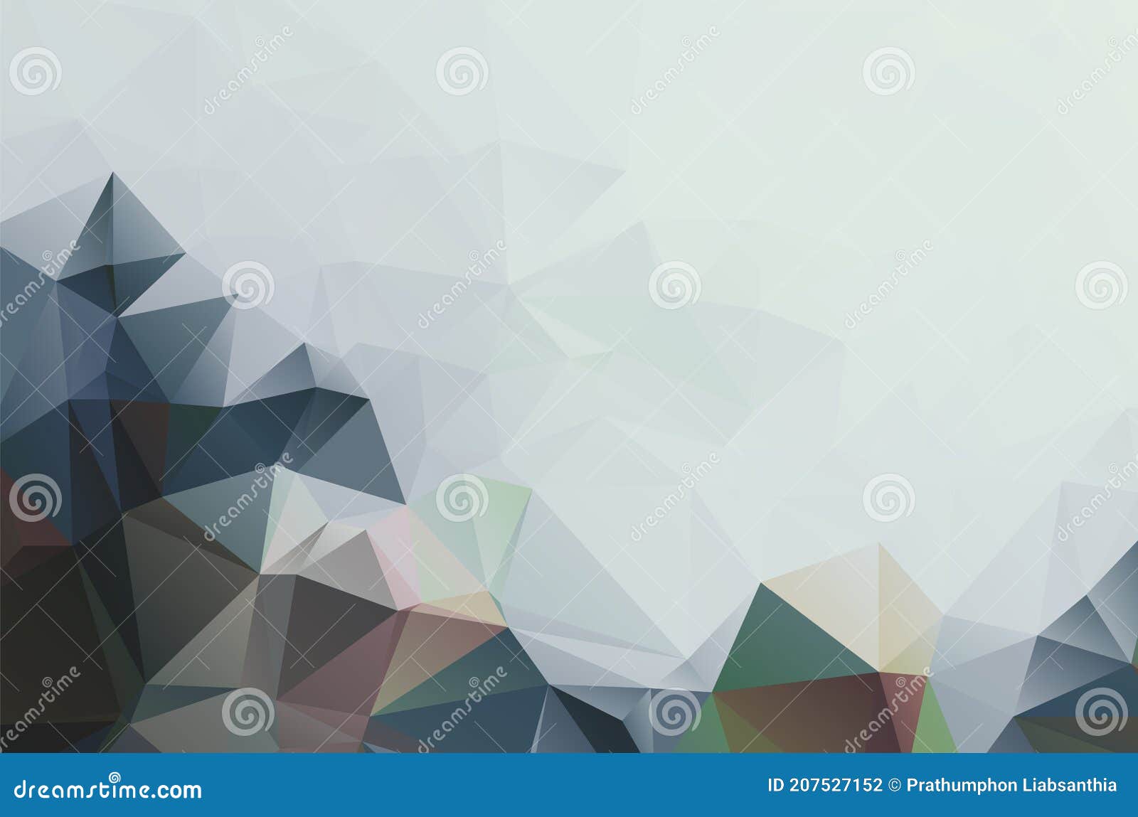 Multi Color Geometric Triangular Low Poly Background Style Stock Vector ...