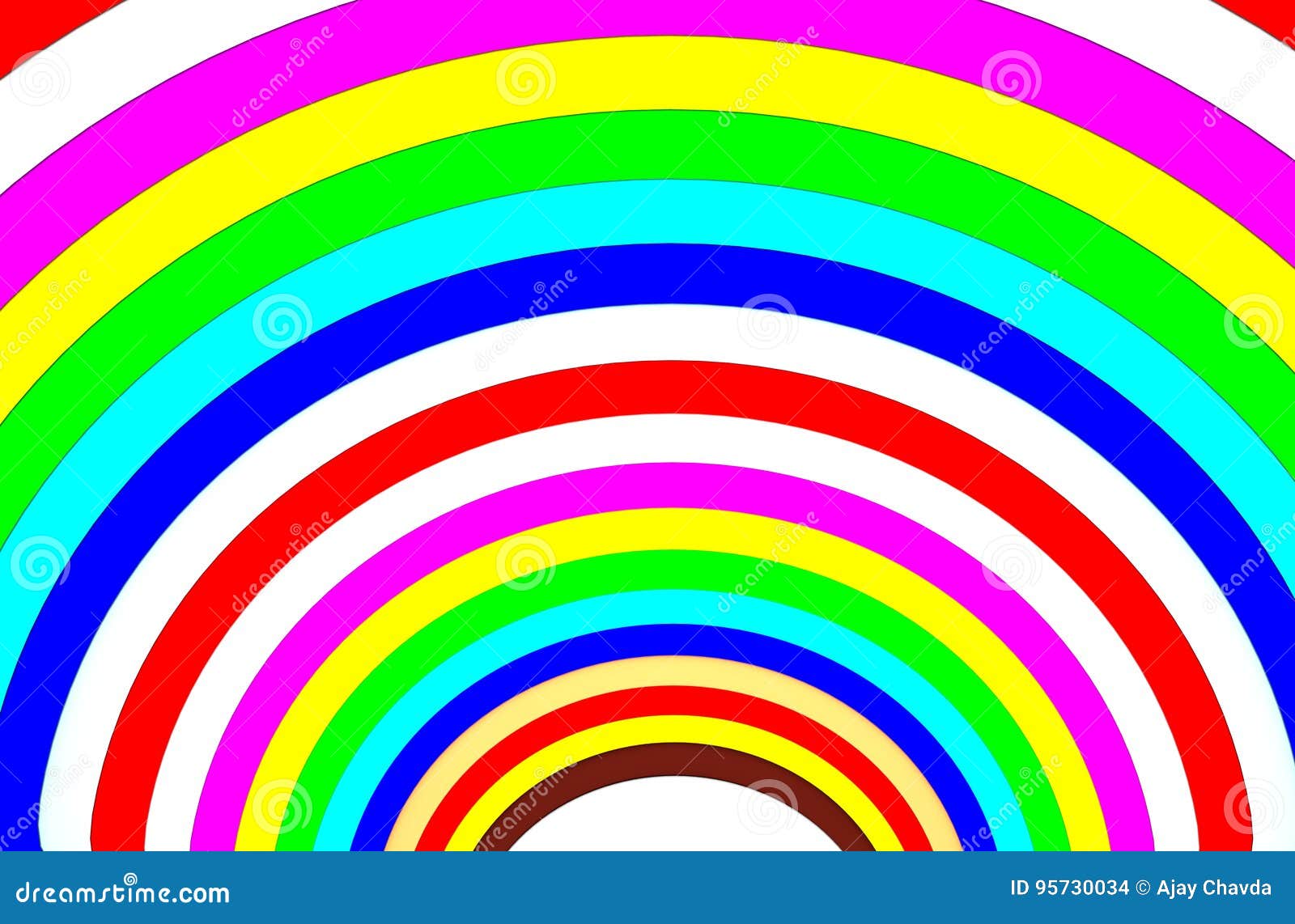 Multi Color Half Circle Background Stock Illustration - Illustration of ...