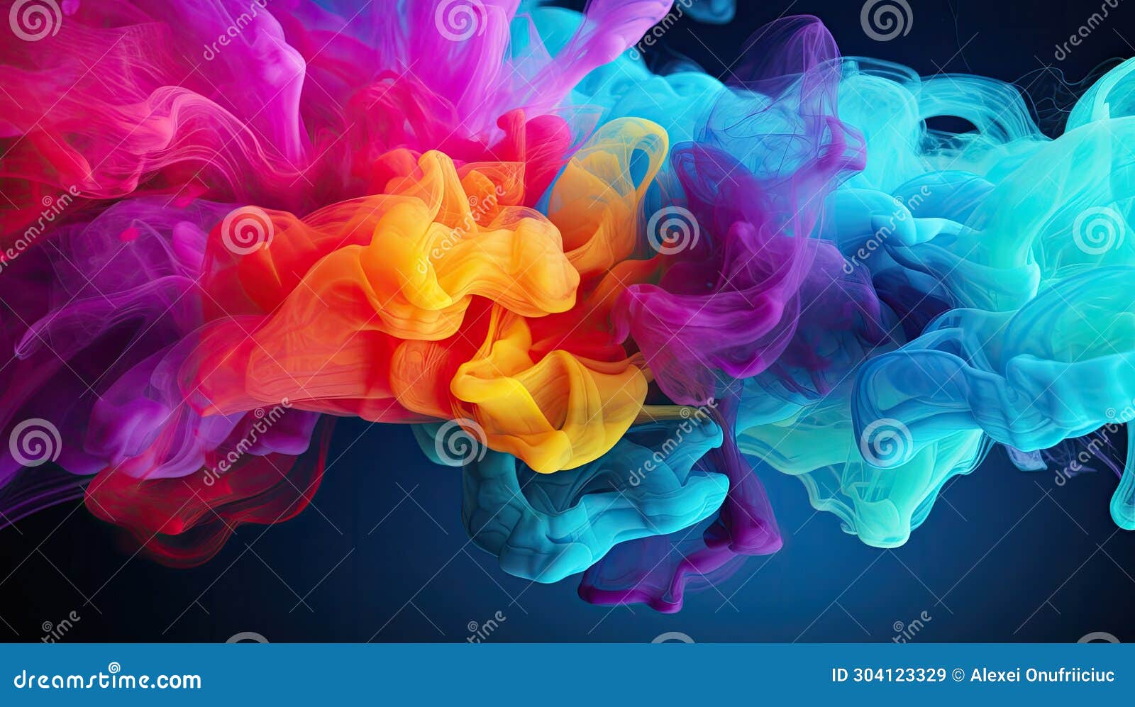 Multi color ink splashes stock illustration. Illustration of movement ...