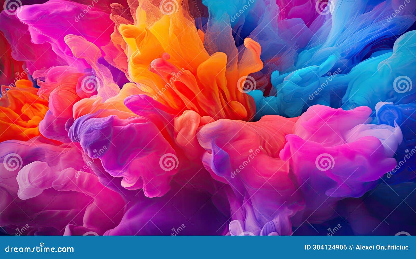 Multi color ink splashes stock illustration. Illustration of blue ...