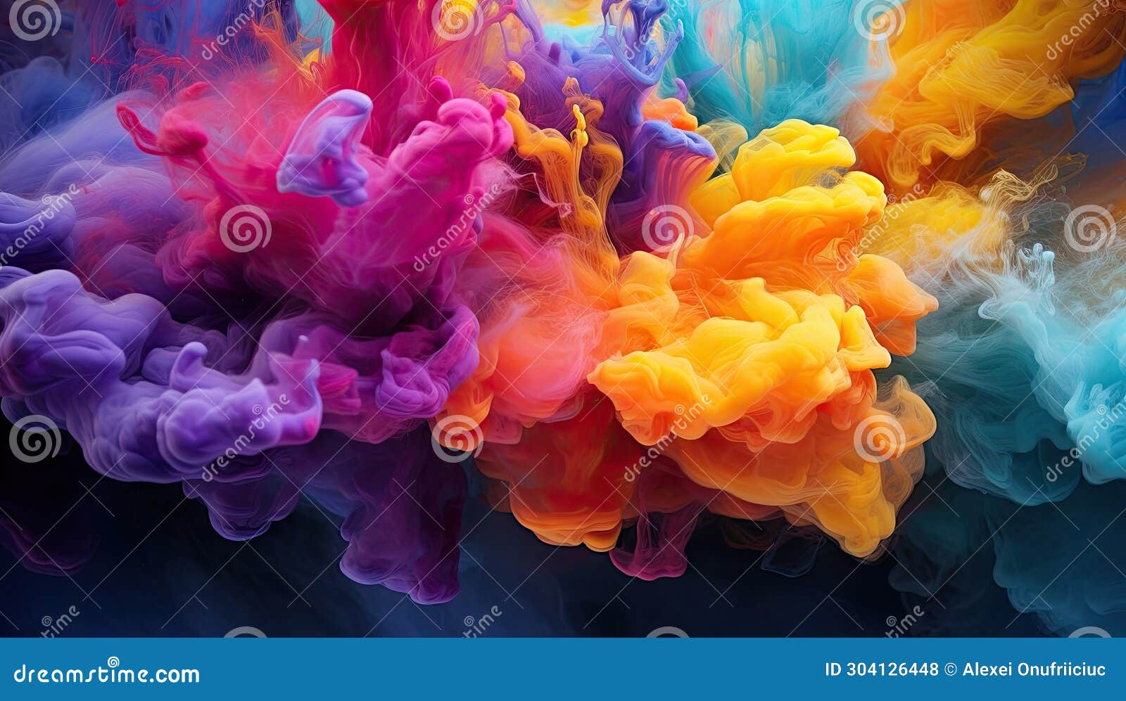 Multi color ink splashes stock illustration. Illustration of abstract ...