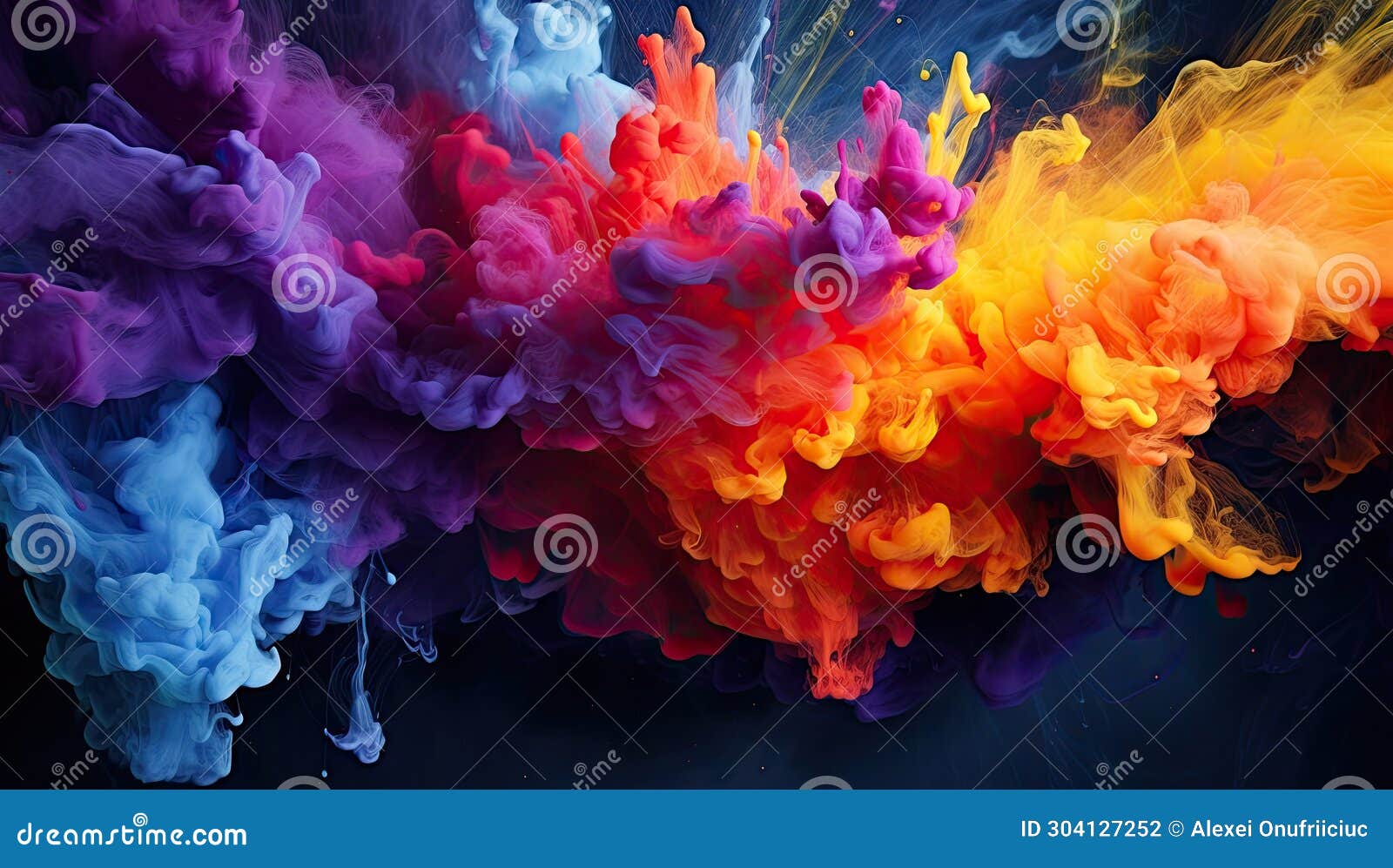 Multi color ink splashes stock illustration. Illustration of texture ...