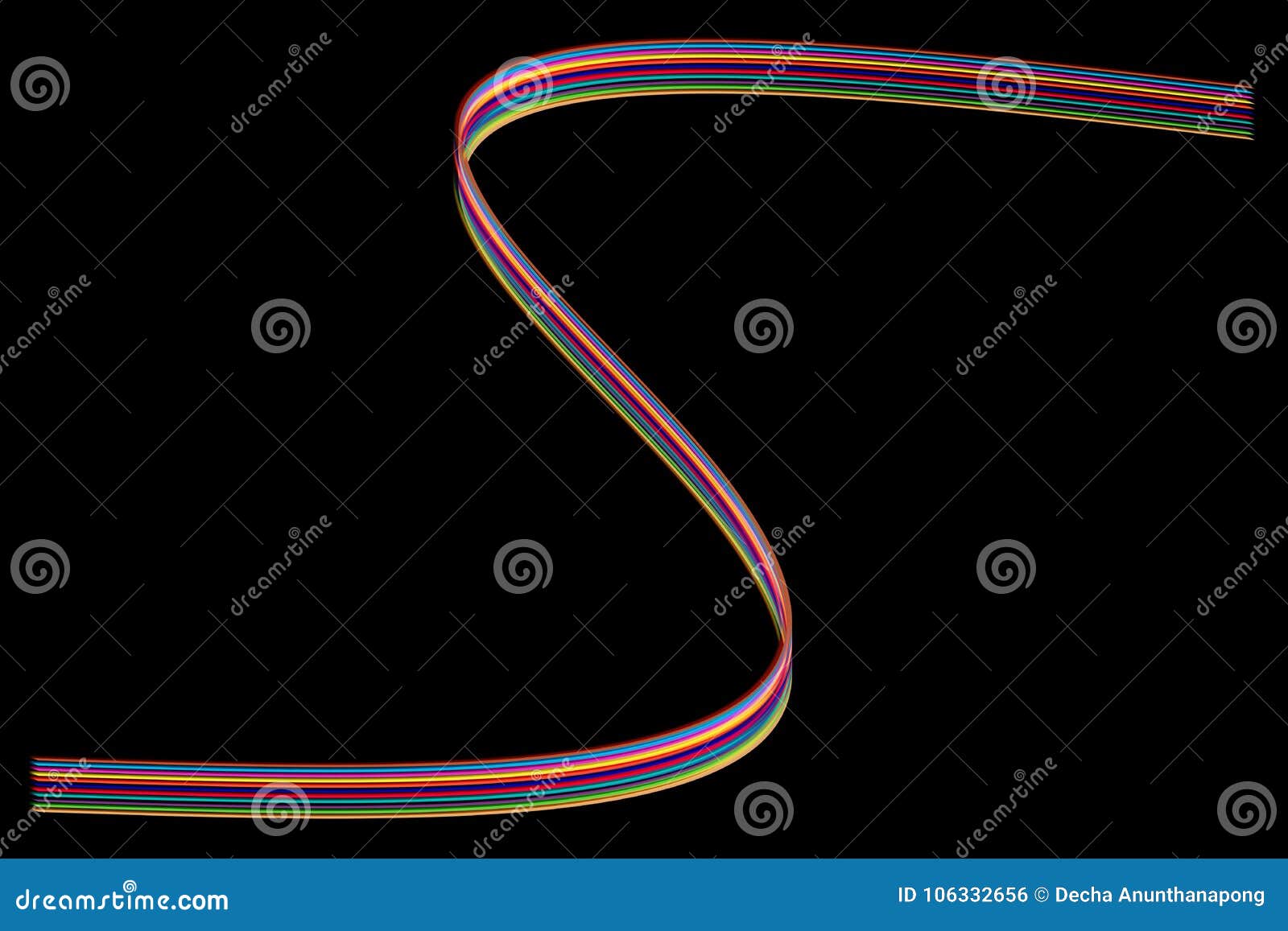 Abstract multi color lines stock illustration. Illustration of ...