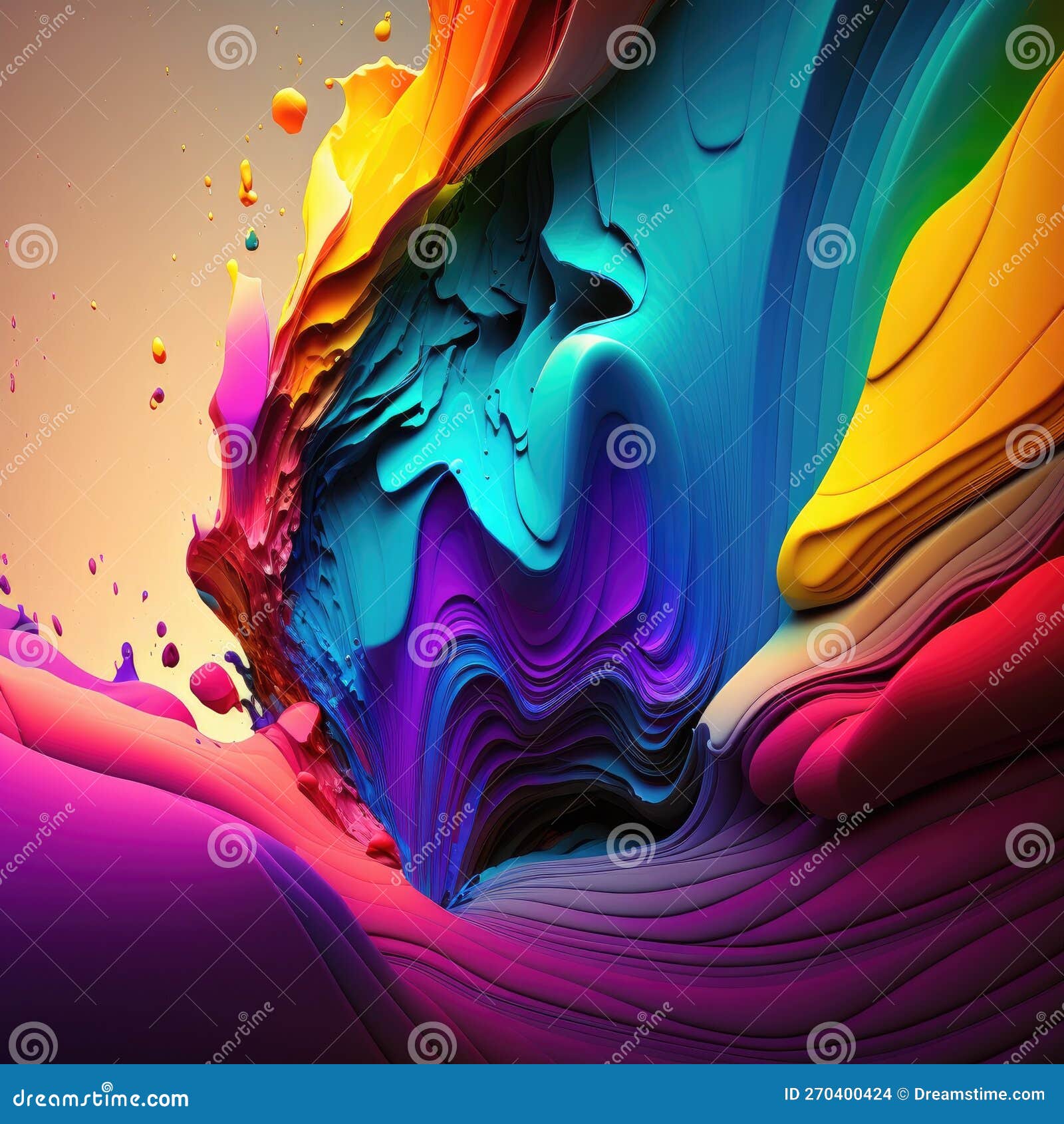 Multi Color Mixed . Many Lines Abstract Stock Illustration ...