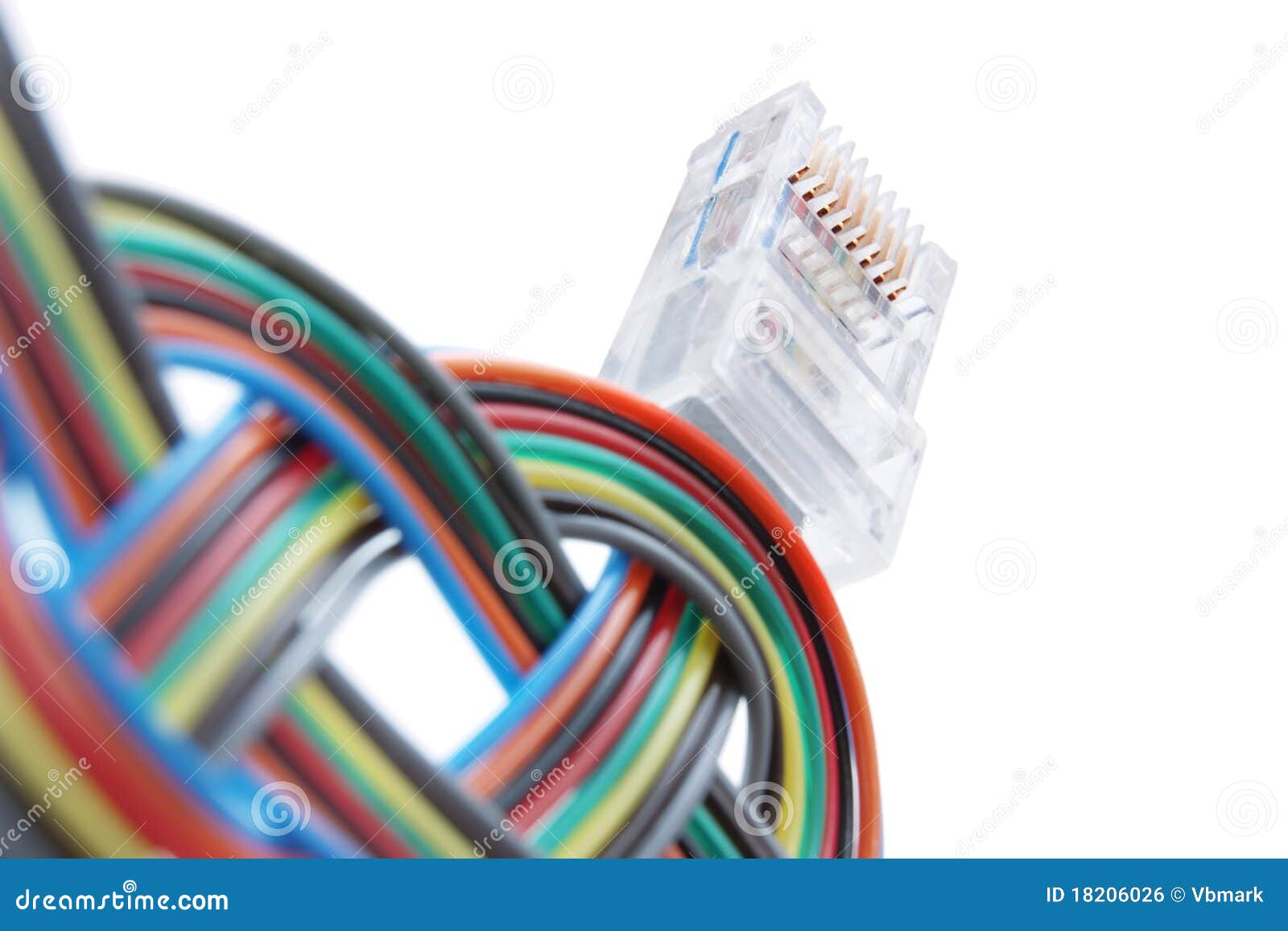 Multi color network cable stock photo. Image of cable - 18206026