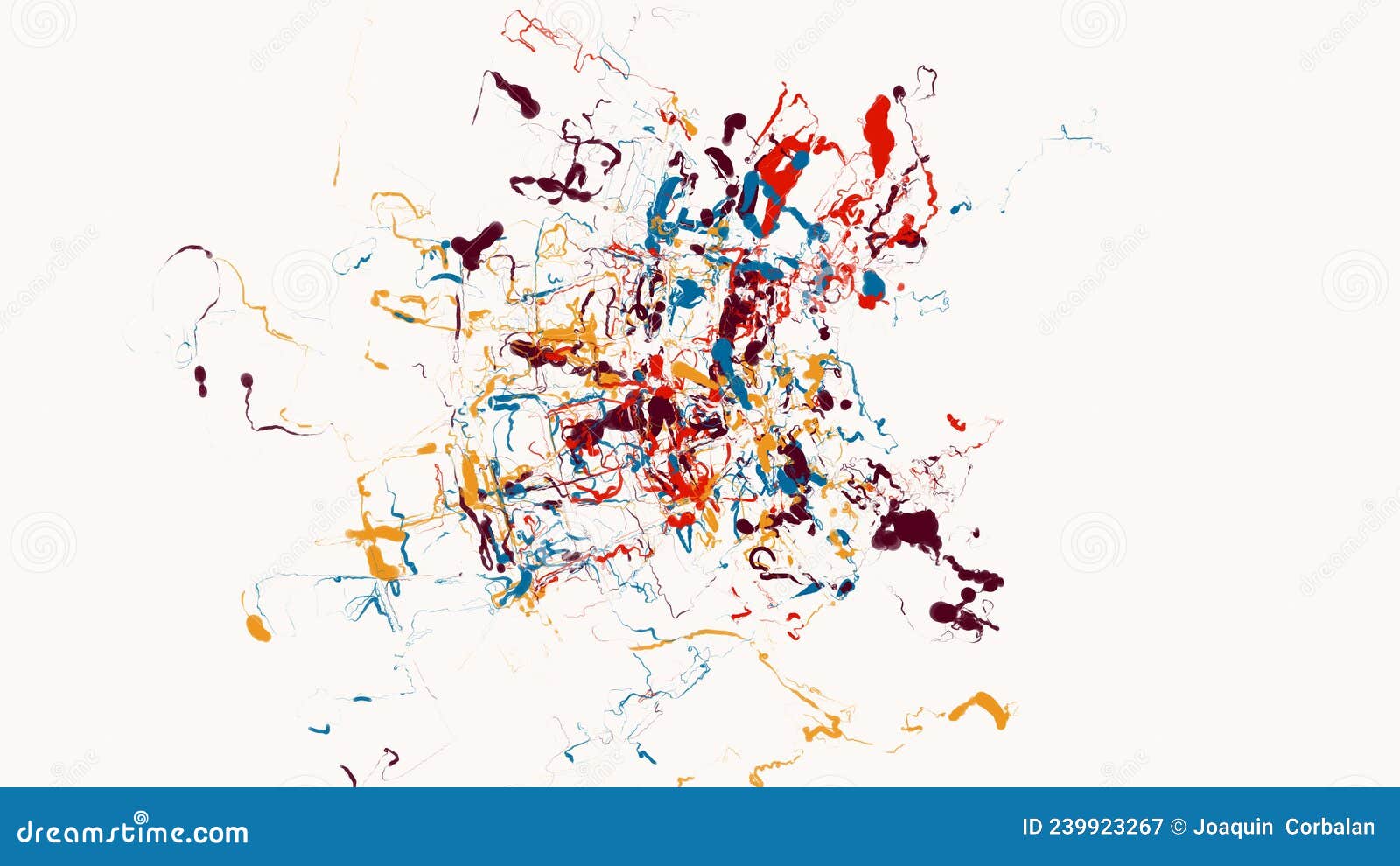 Multi Color Paint Splatter on White Background for Blog Header or ...