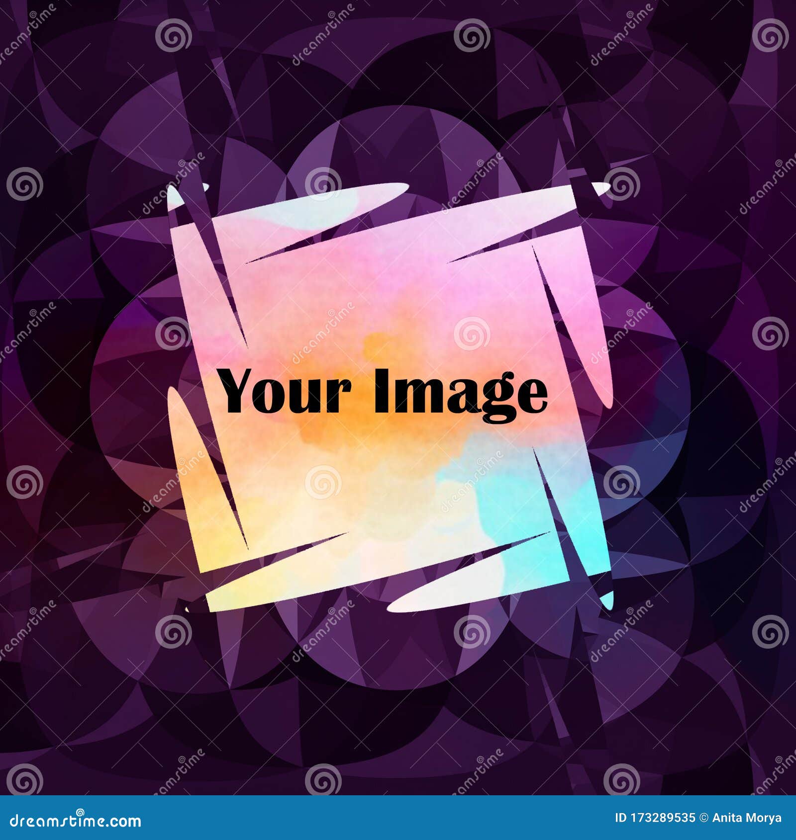 Multi Color Photo Frame Design Background Stock Illustration ...
