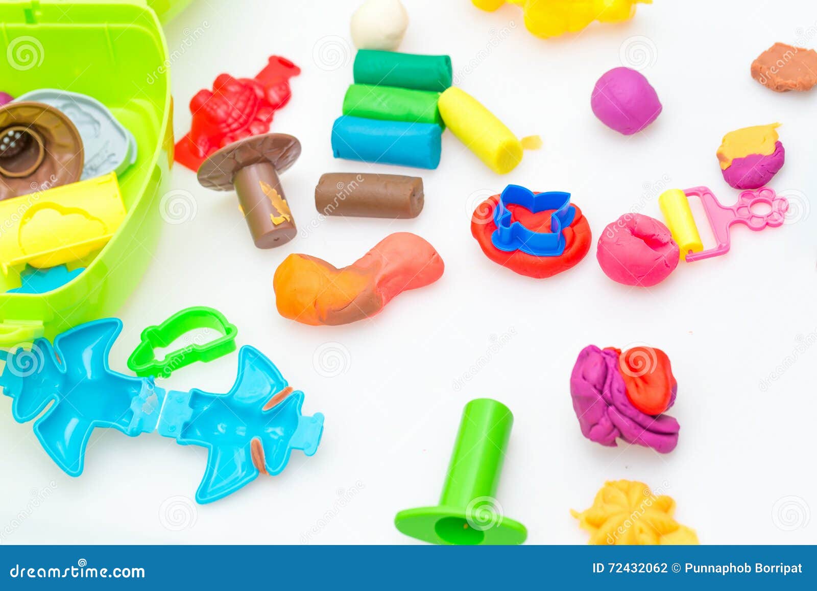 Multi color play dough stock photo. Image of modeling - 72432062