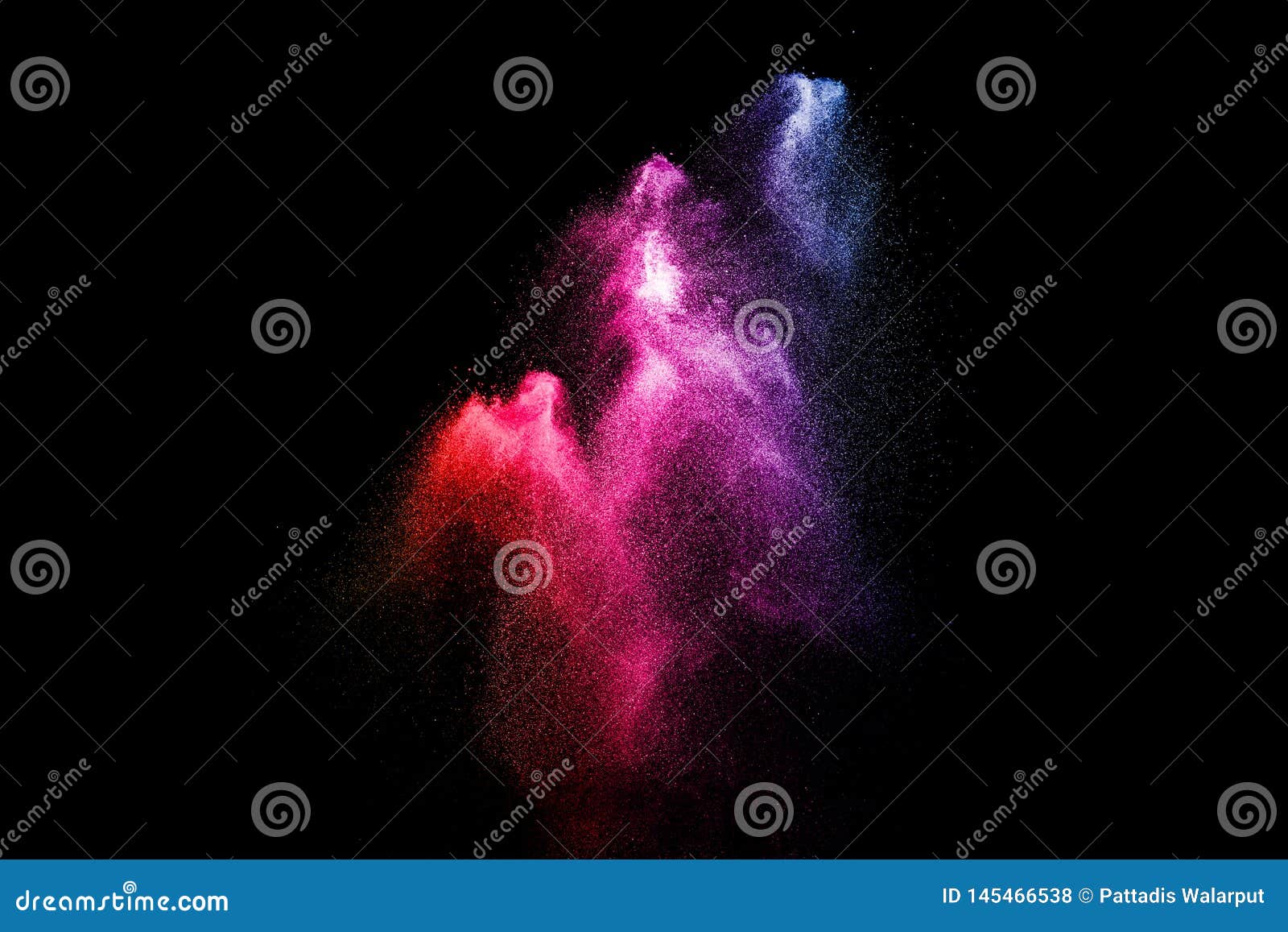 Multi Color Powder Explosion on Black Background Stock Photo - Image of ...