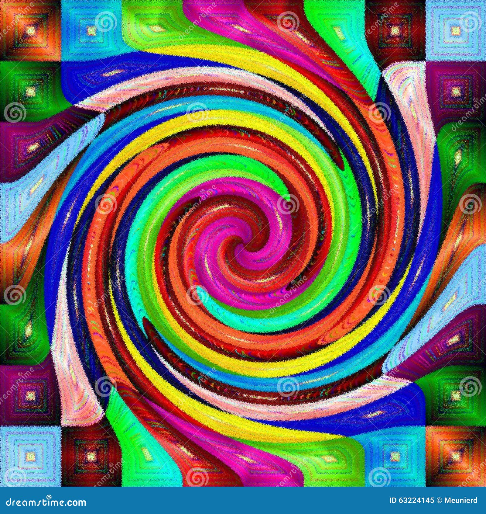 Psychedelic Spiral Crystal Sphere Royalty-Free Stock Photo ...