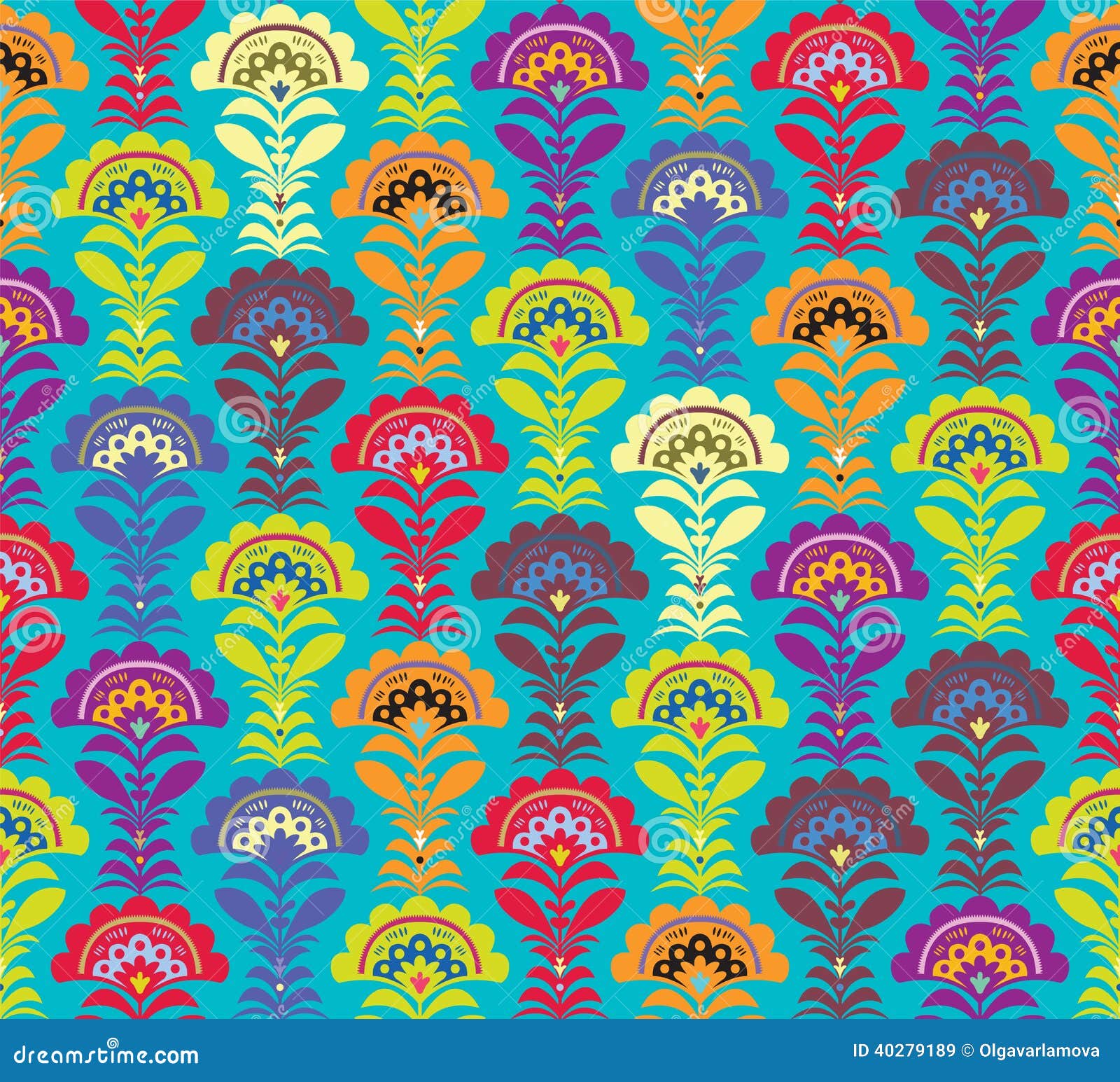 Multi Color Retro Pattern. Vector Formate Stock Vector - Illustration ...