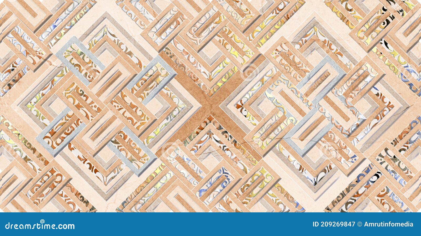 Geometrical Shape Marble Design Stock Illustration - Illustration of ...