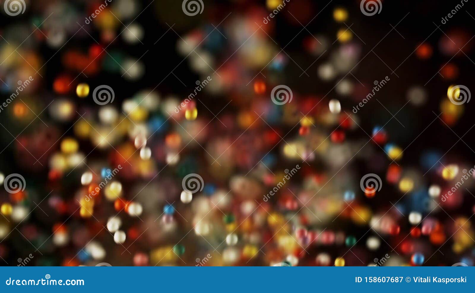 Multi Color Round Particles Flying after Being Exploded, Colorful ...