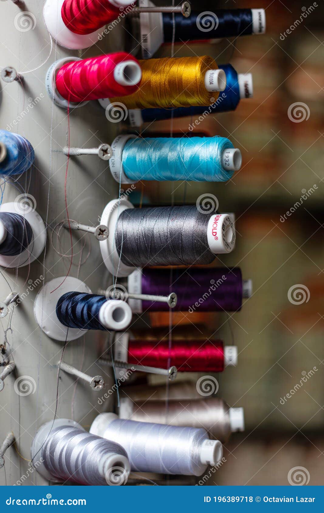 Stacks Of Multi-colored Pentagonal Pieces Of Fabric, Scissors, Ruler ...