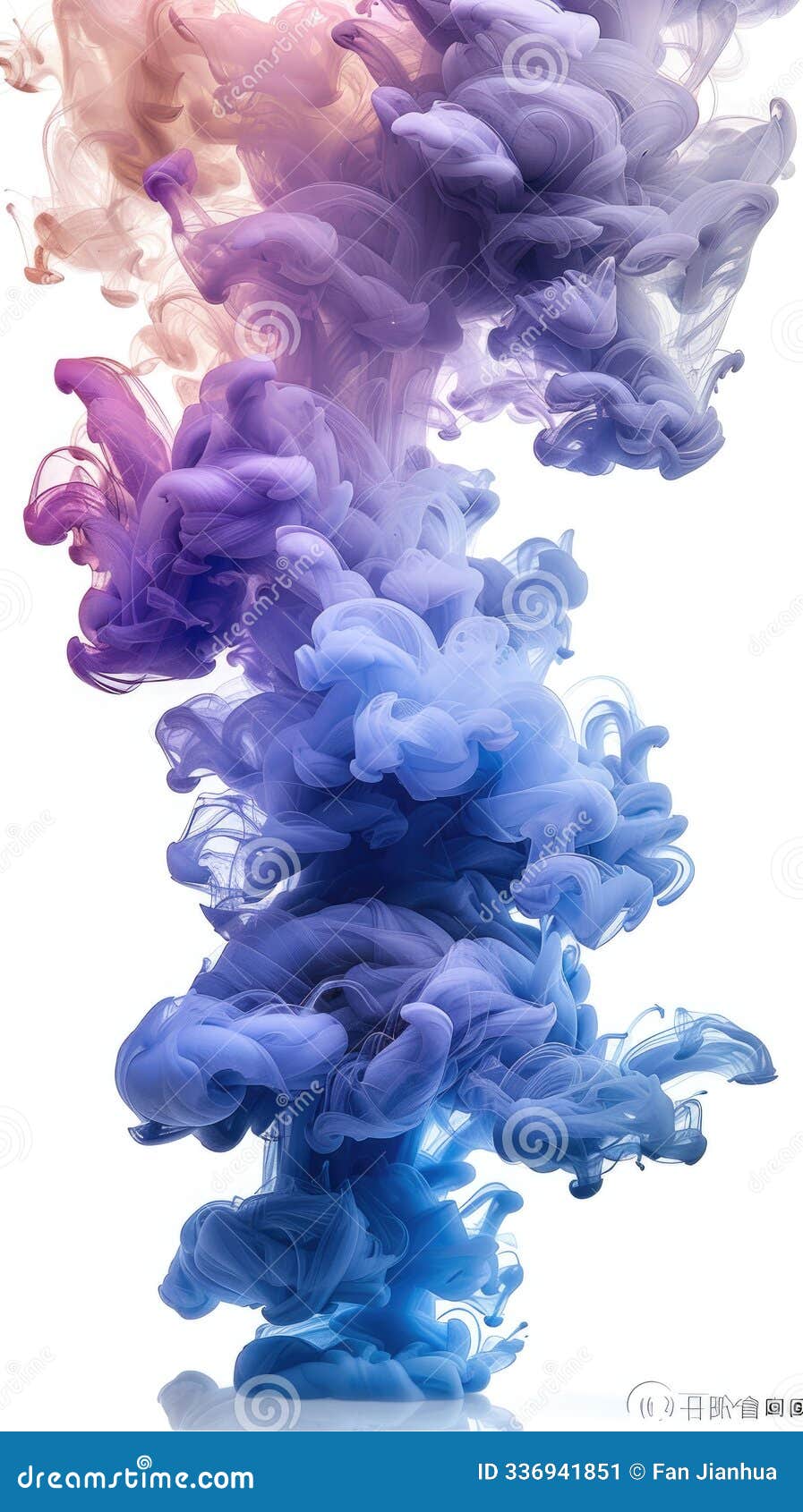 Multi Color Smoke with Gradient Colors, Vertical Version Stock Image ...