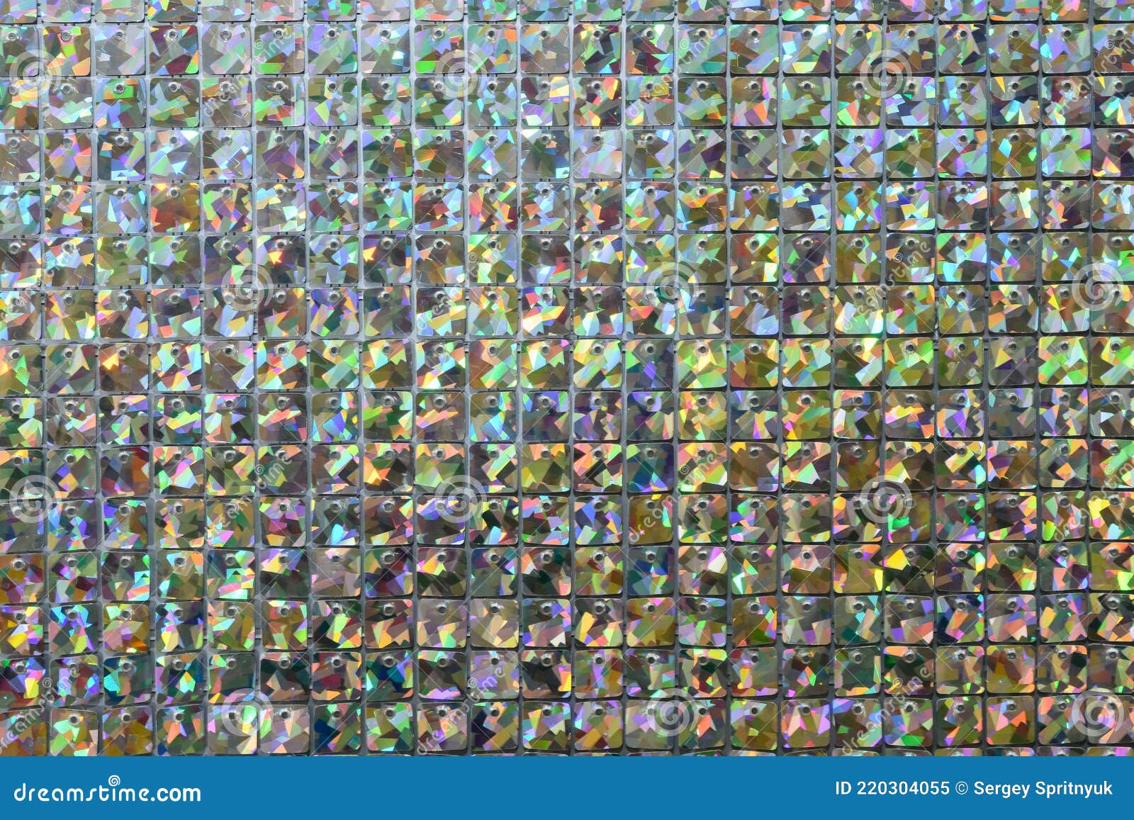 Multi Color Sparkling Sequin Wall Background. Photographed Directly ...