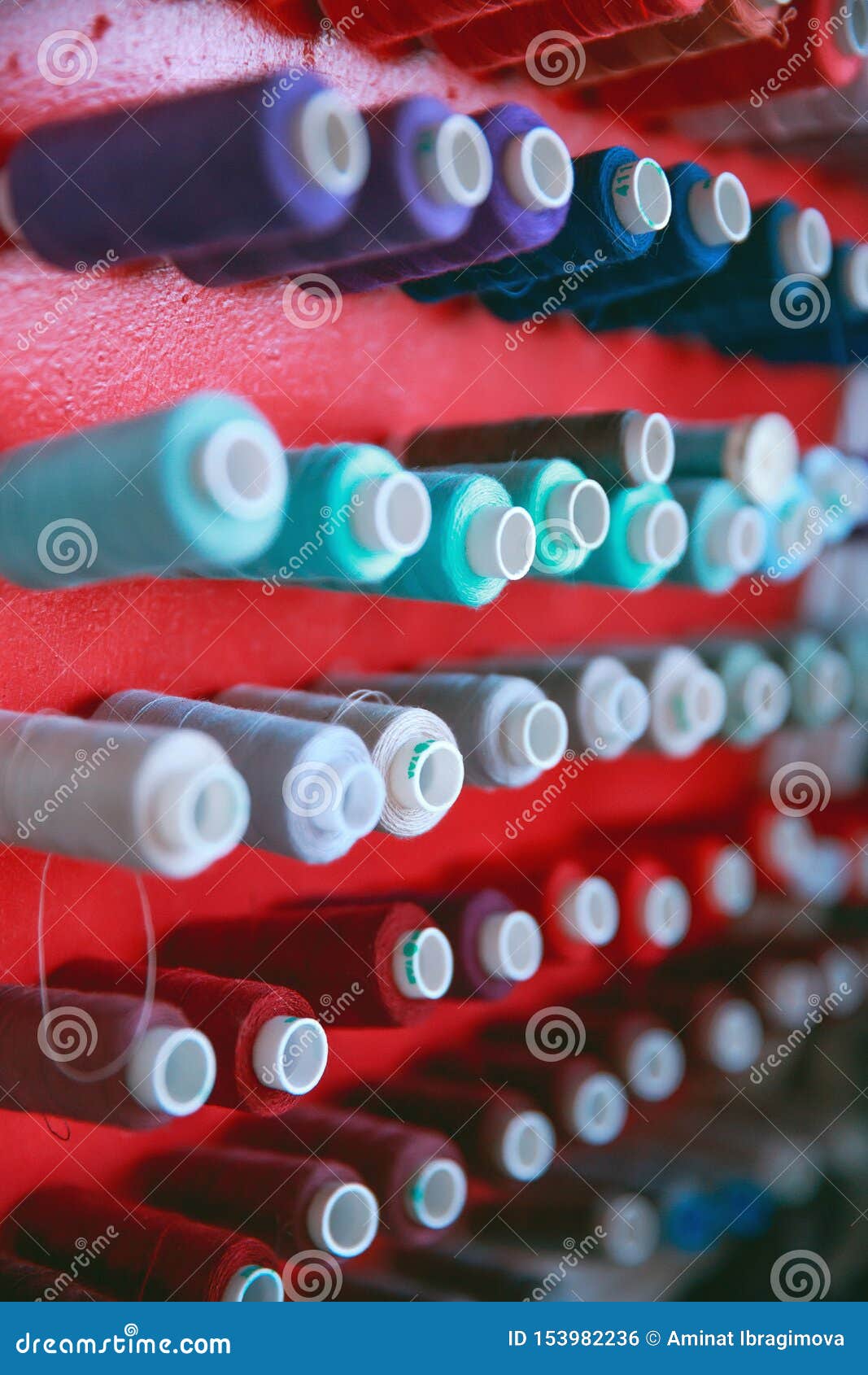 Multi Color Spools of Thread Needlework, Sewing, Tailoring and ...