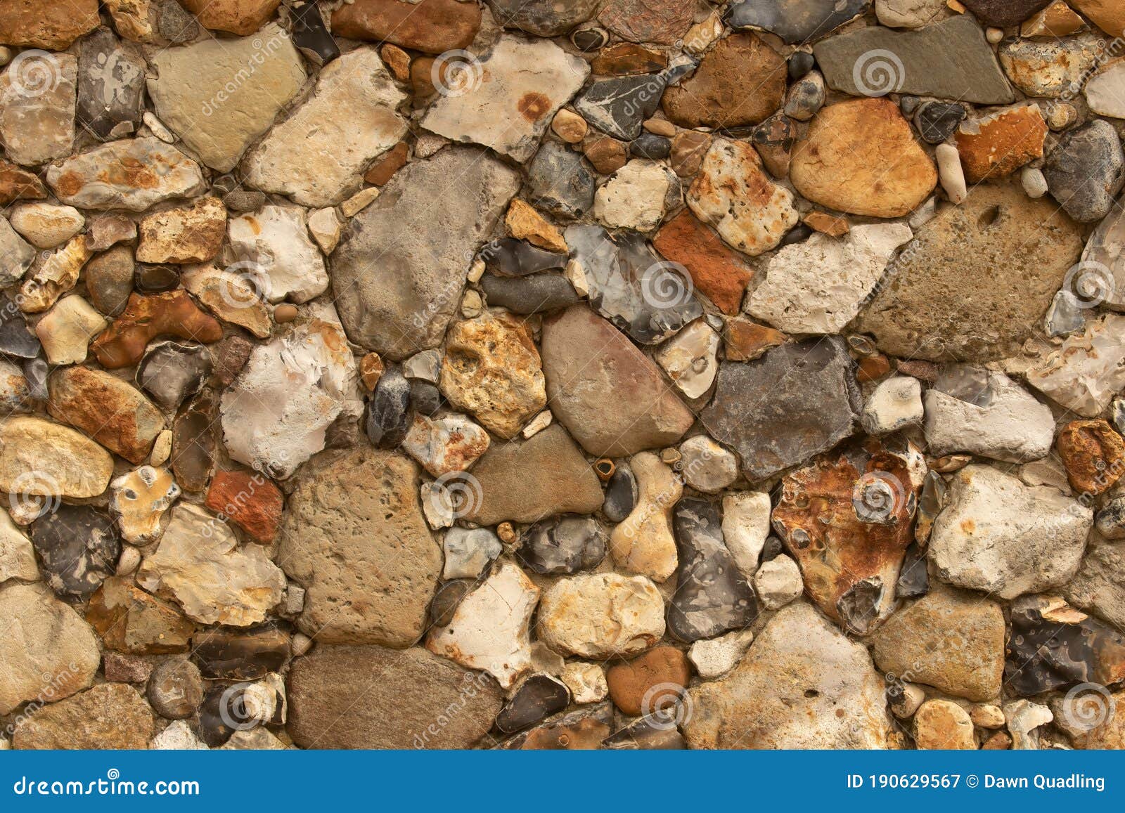 Multi Colour Stone Wall Texture in Different Rock Types Stock Image ...