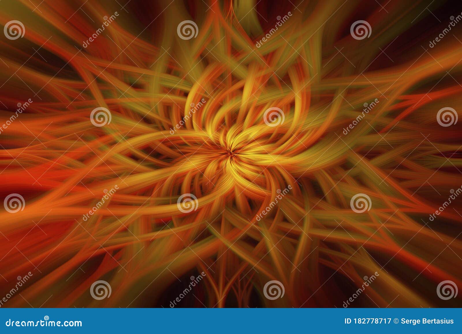 Red Color Twirl On Black Background. Two Twirl Look Like The Eyes. Two ...