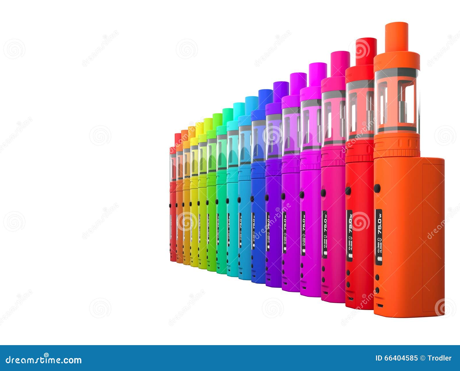 Multi-color Vaping Battery Mod Stock Illustration - Illustration of ...