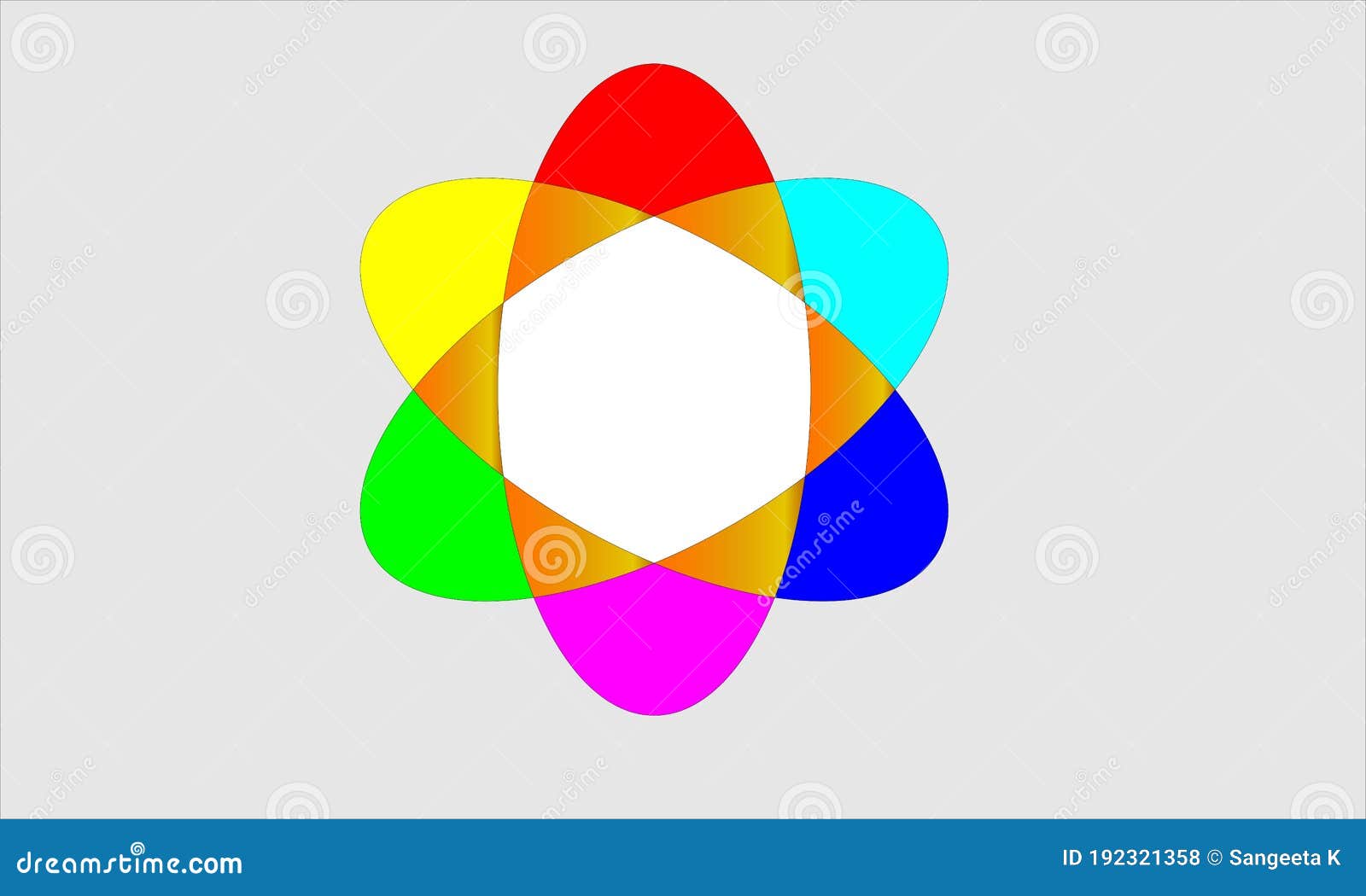 Multi Color Vector Illustration Flat Design with White Background Stock ...