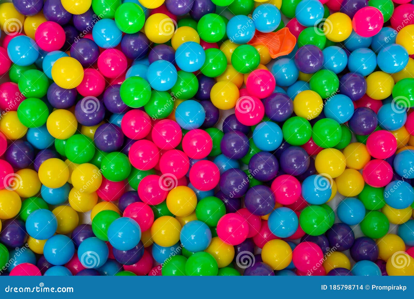 Multi Color Vibrant Plastic Ball in Kids Playing Station Stock Photo ...