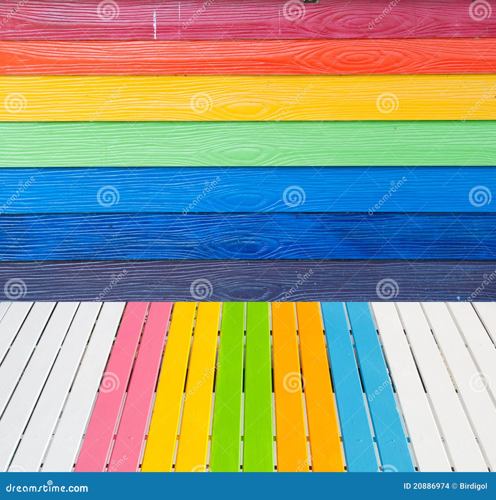 Multi Color wooden wall stock photo. Image of platform - 20886974