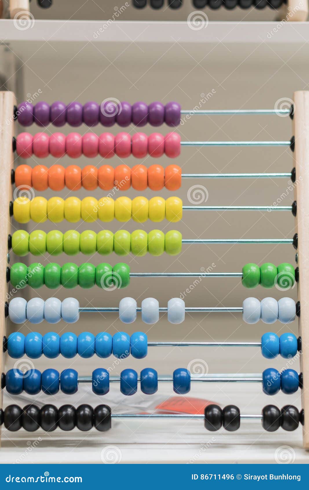 The Multi Colored Abacus Group Stock Photo - Image of counting, closeup ...