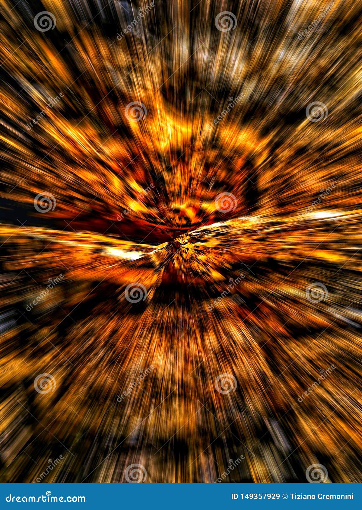 Multi Colored Abstract Background, Yellow and Orange Strips, Warp ...