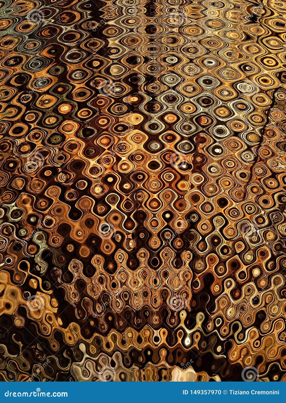 Multi Colored Abstract Background, Yellow and Orange Strips, Warp ...