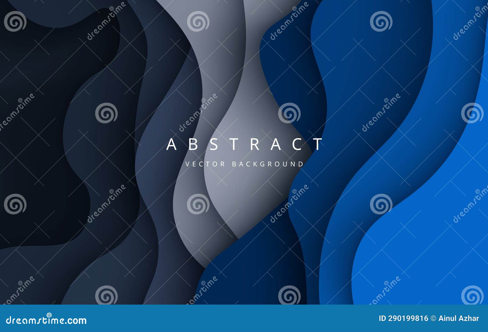 Multi Colored Abstract Blue Gray Papercut Overlap Layers Background ...