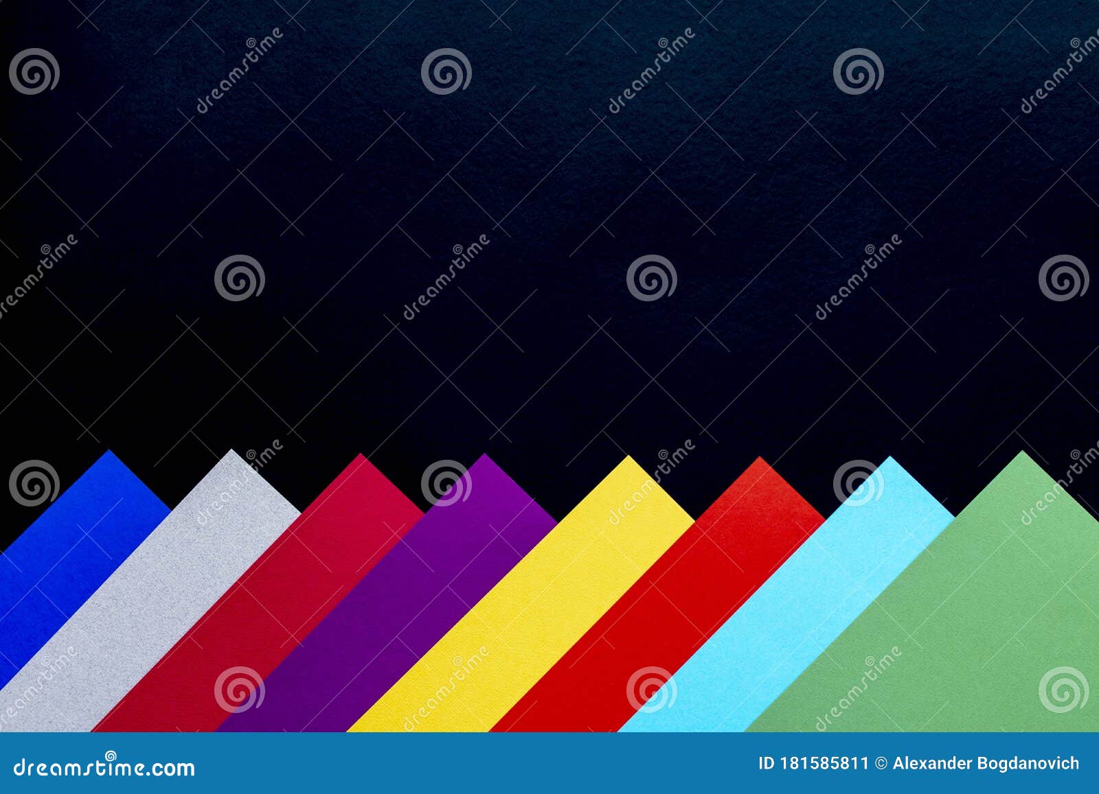 Multi-colored Abstract Geometric Background. Colored Sheets of Paper on ...