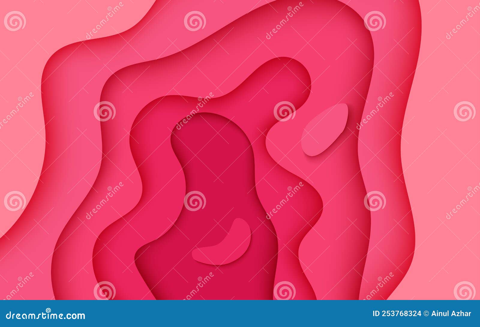 Multi Layers Pink Color Texture 3D Papercut Layers in Gradient Vector ...