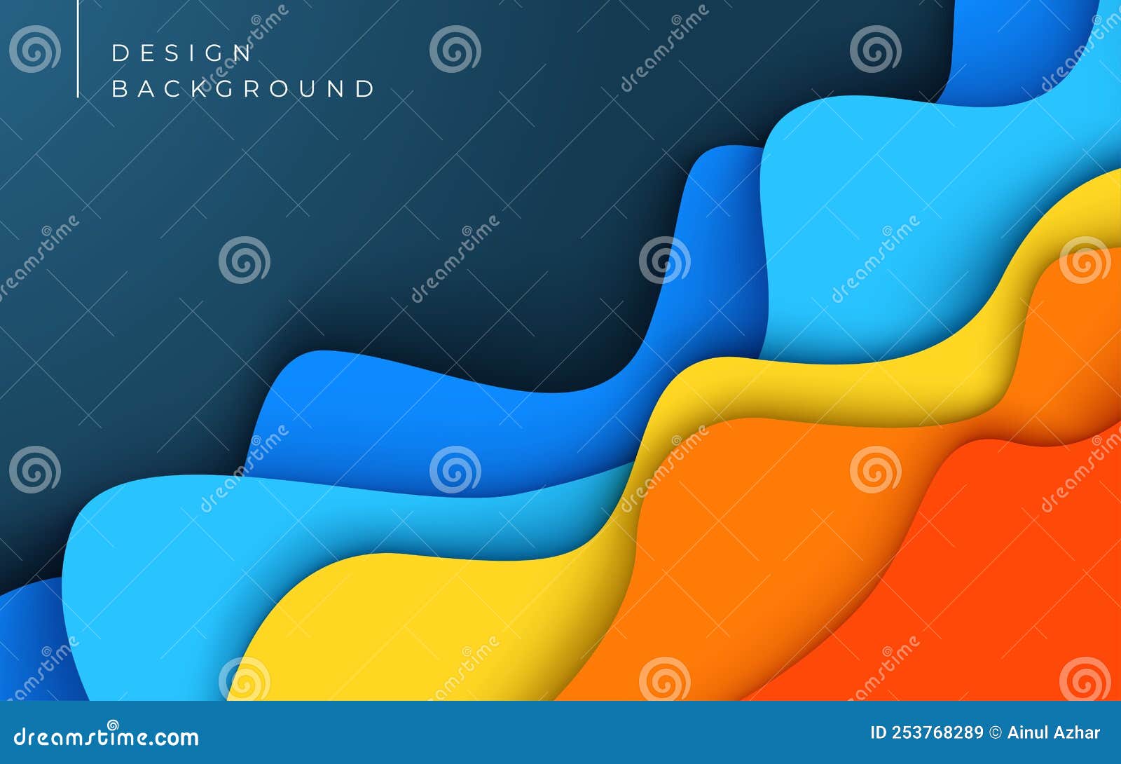 Multi Layers Colorful Texture 3D Papercut Layers in Gradient Vector ...