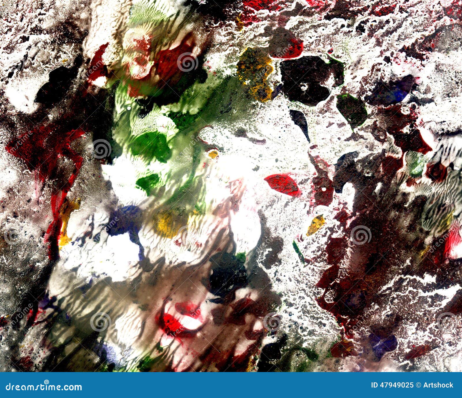 Multi Colored Acrylics Texture Stock Image - Image of acrylic, canvas ...