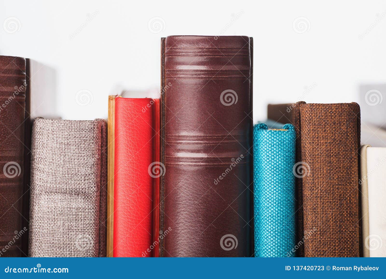 Multi-colored Albums of Different Sizes and Textures Stock Image ...