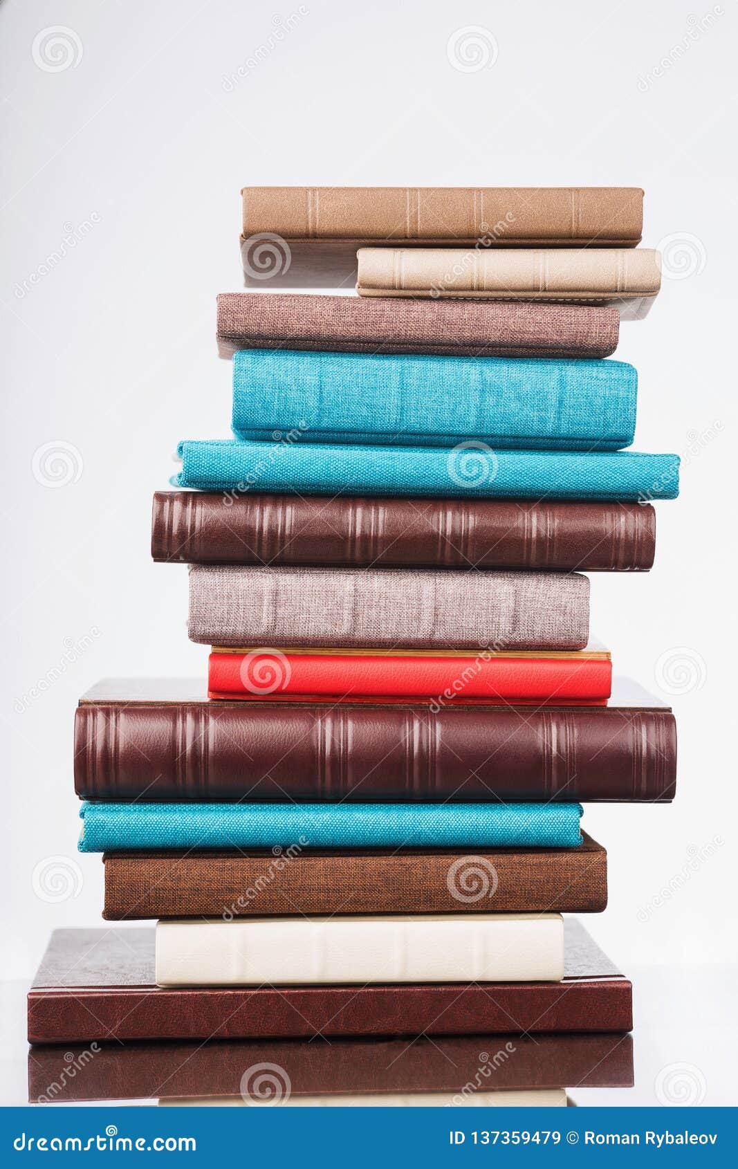 Multi-colored Albums of Different Sizes and Textures Stock Image ...