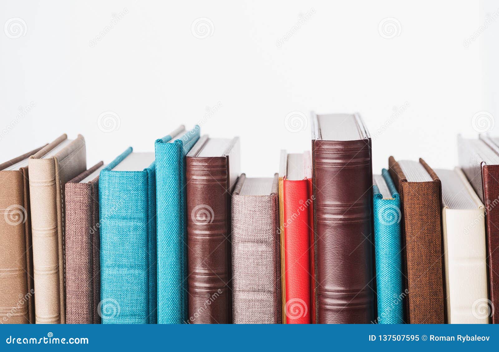 Multi-colored Albums of Different Sizes and Textures Stock Image ...