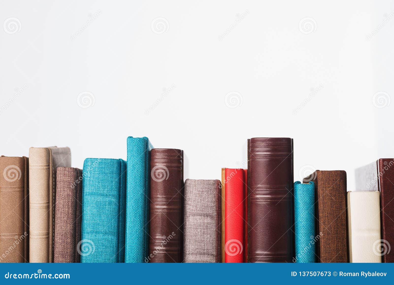 Multi-colored Albums of Different Sizes and Textures Stock Image ...