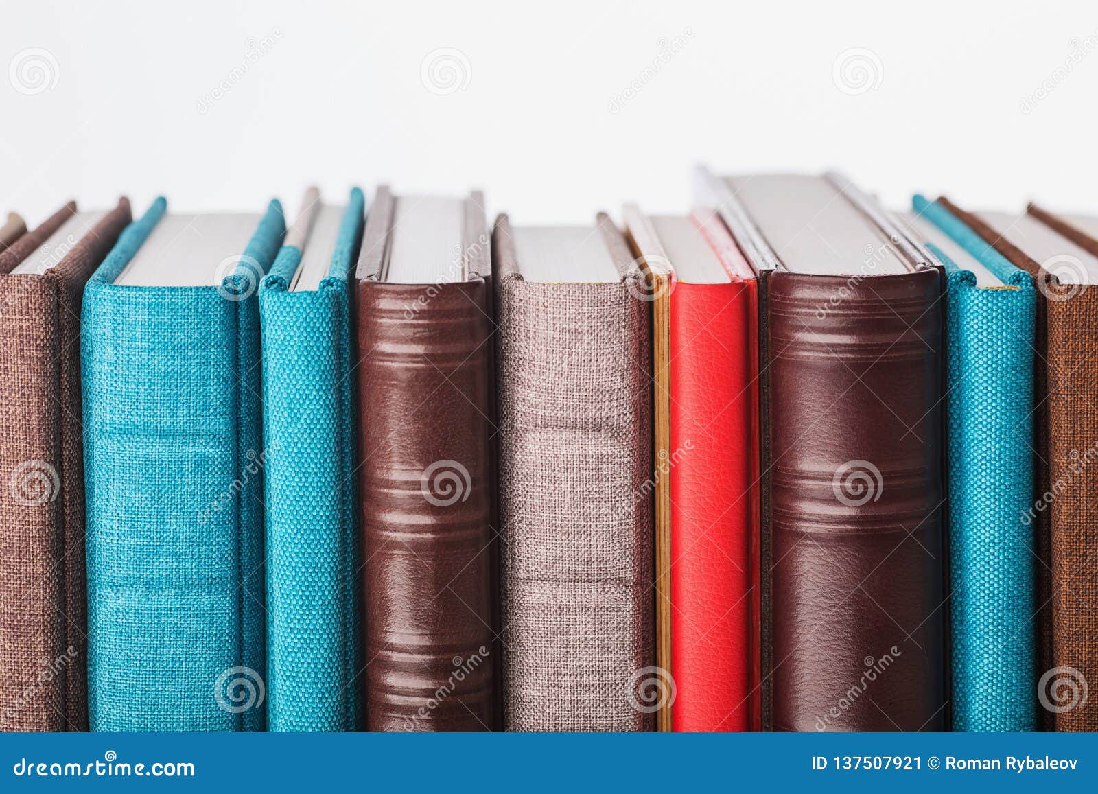 Multi-colored Albums of Different Sizes and Textures Stock Image ...