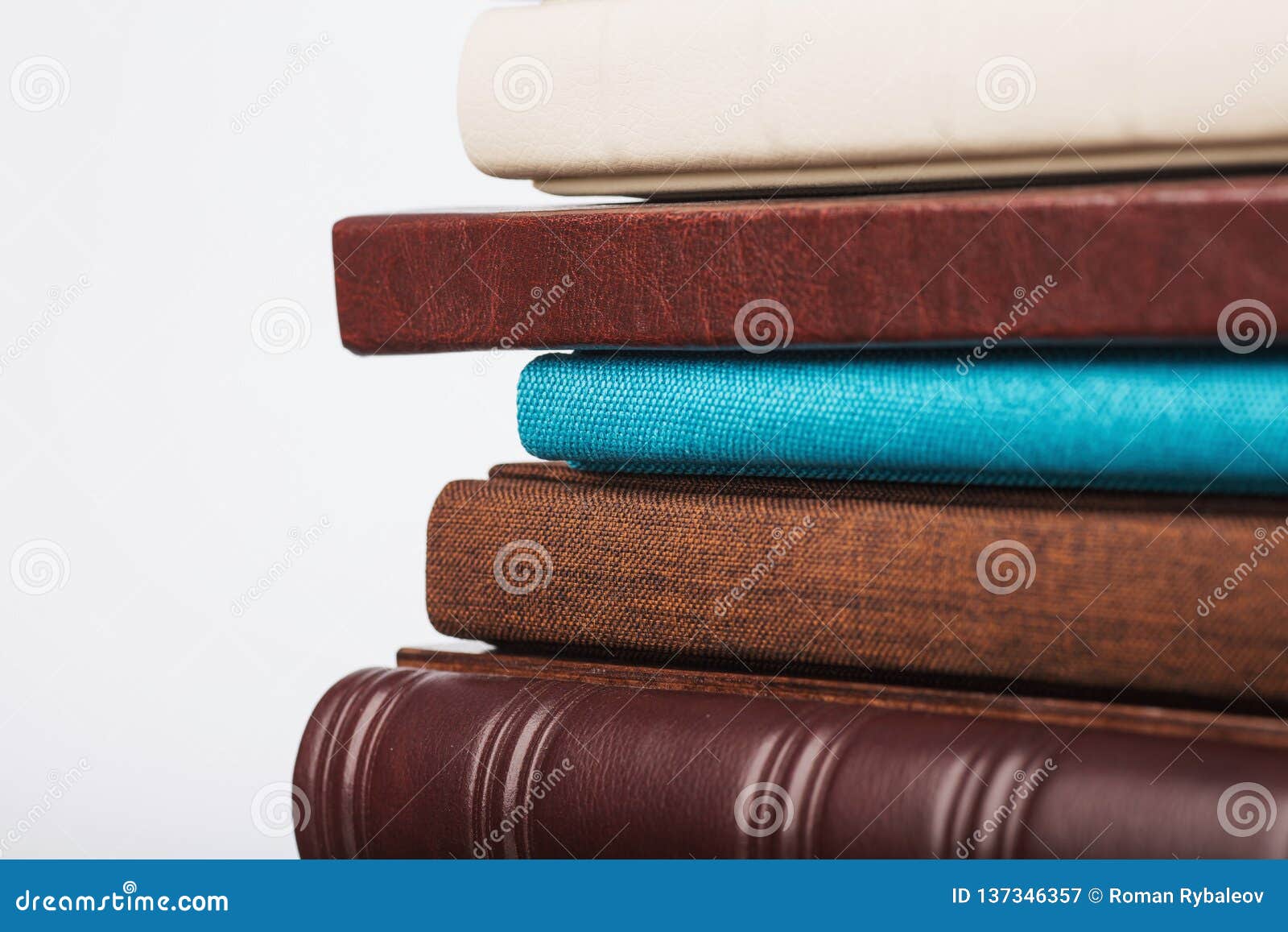 Multi-colored Albums of Different Sizes and Textures Stock Image ...