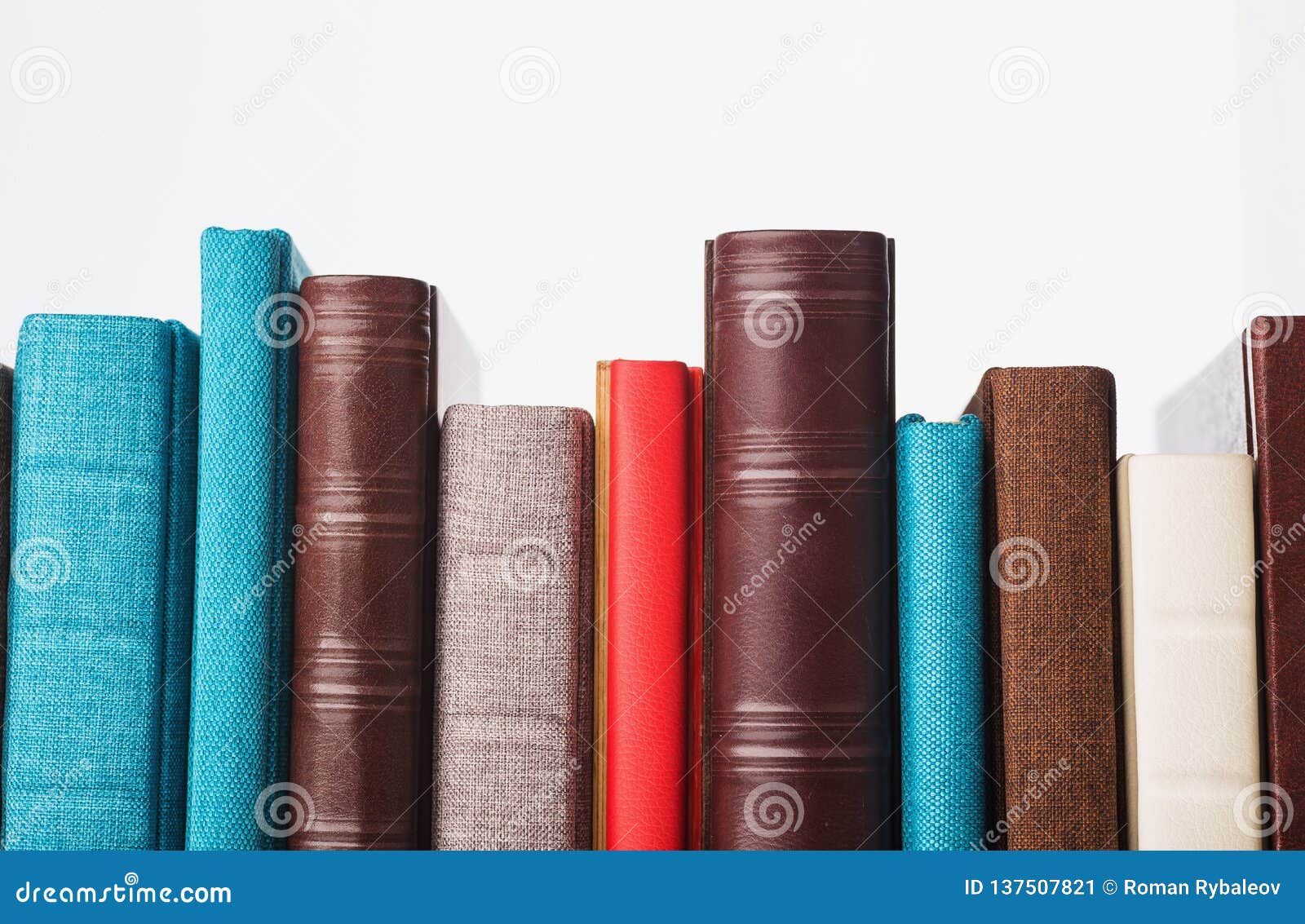 Multi-colored Albums of Different Sizes and Textures Stock Image ...