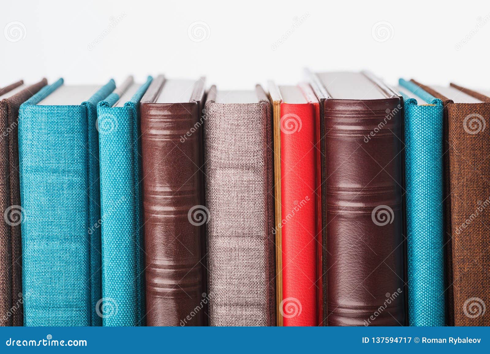 Multi-colored Albums of Different Sizes and Textures Stock Image ...