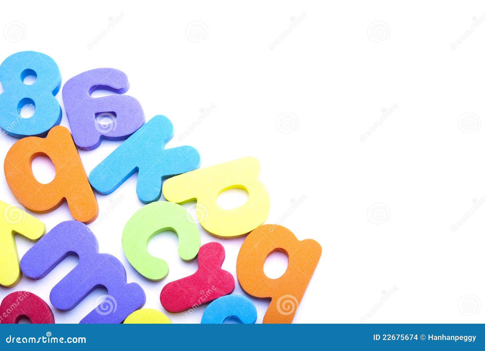 Multi-colored Alphabet Frame Stock Photo - Image of characters ...